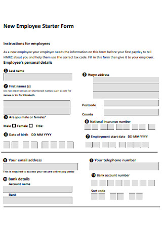 50 SAMPLE New Employee Forms In PDF MS Word 50 SAMPLE New Employee Forms In PDF MS Word