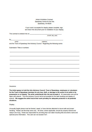 46+ SAMPLE Artist Contracts in PDF PDF | MS Word