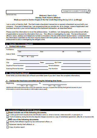 21+ FREE Affidavit for Proof of Identity Samples to Download