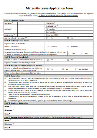 50 SAMPLE Leave Application Forms In PDF MS Word