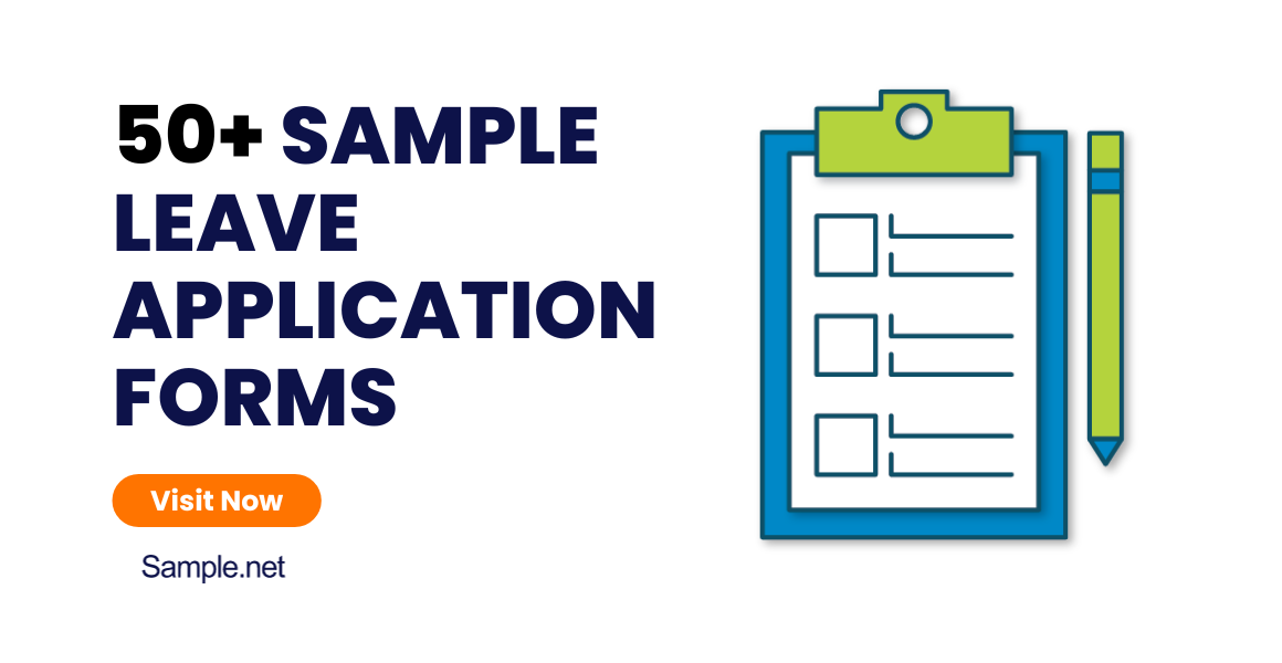 50+ SAMPLE Leave Application Forms in PDF | MS Word