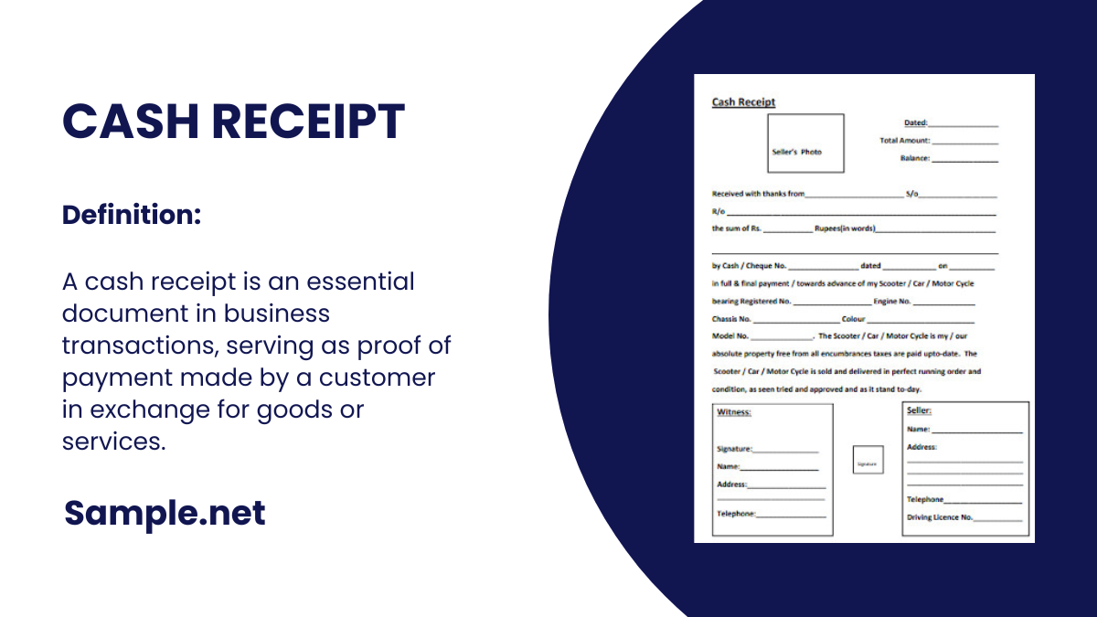 FREE 54+ Cash Receipt Samples, PDF, Word