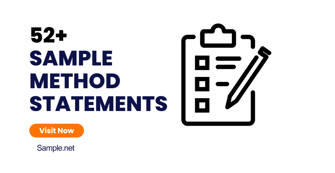 52+ SAMPLE Method Statements in PDF | MS Word | Google Docs | Apple Pages