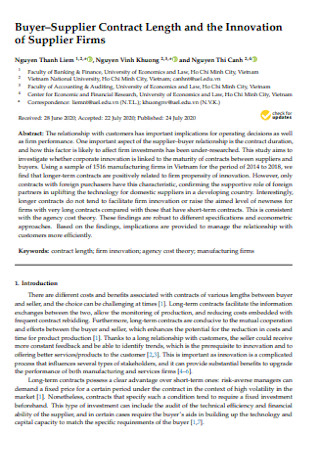 20+ FREE Supplier Contract Samples to Download