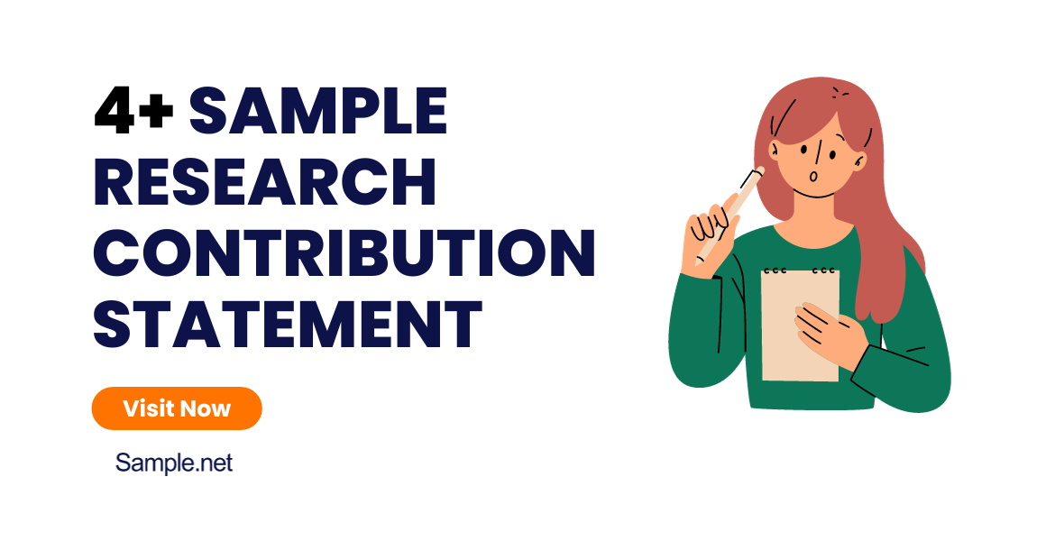 Sample Research Contribution Statement 4 IN PDF MS Word