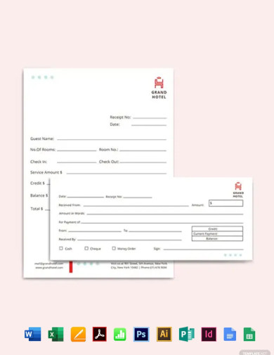 19+ SAMPLE Hotel Receipt Templates in PDF | MS Word | Google Docs ...